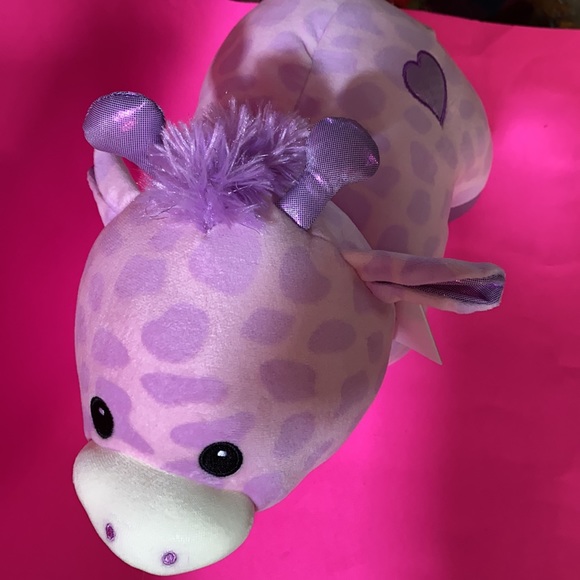 Hugme | Toys | Hugme Soft Stuffed Plush Baby Giraffe Pink Pastel Purple ...